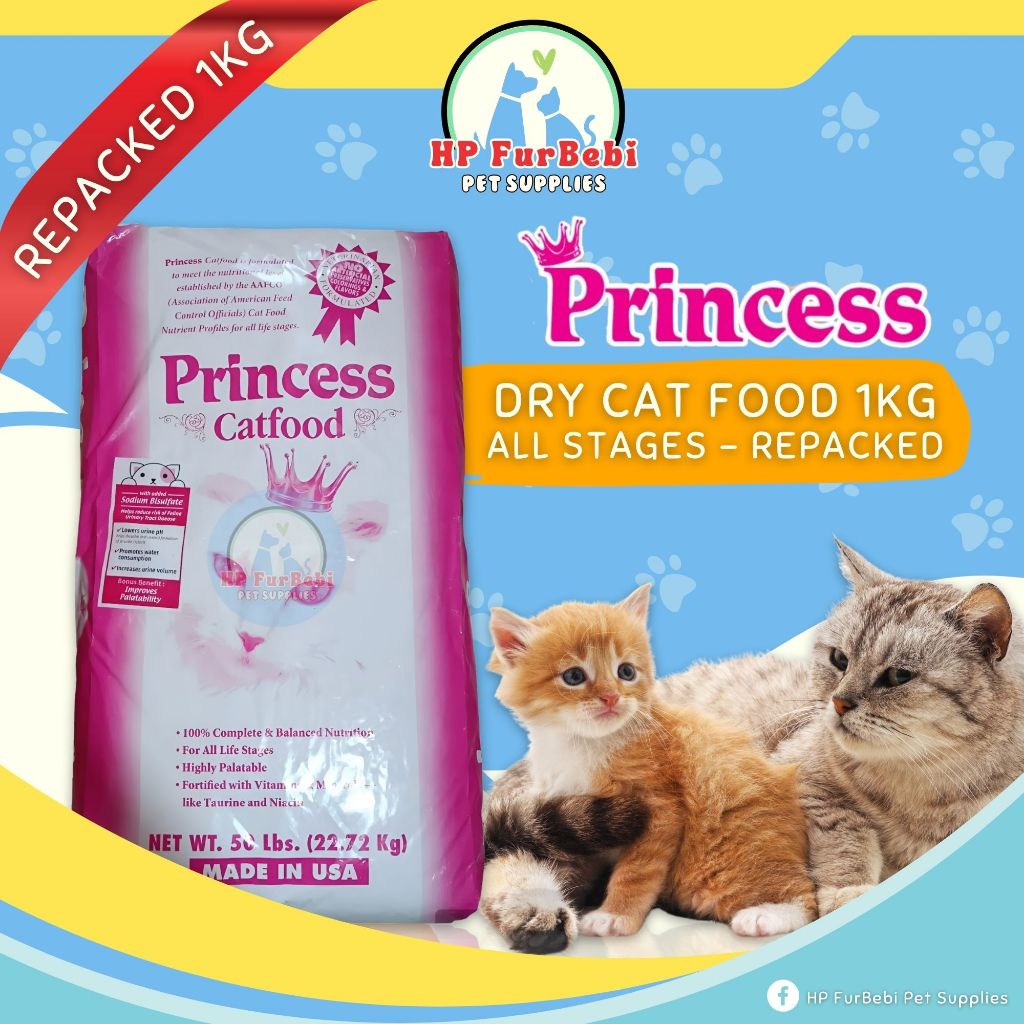 Princess Dry Cat Food for All Stages - Repacked 1Kg | Shopee Philippines