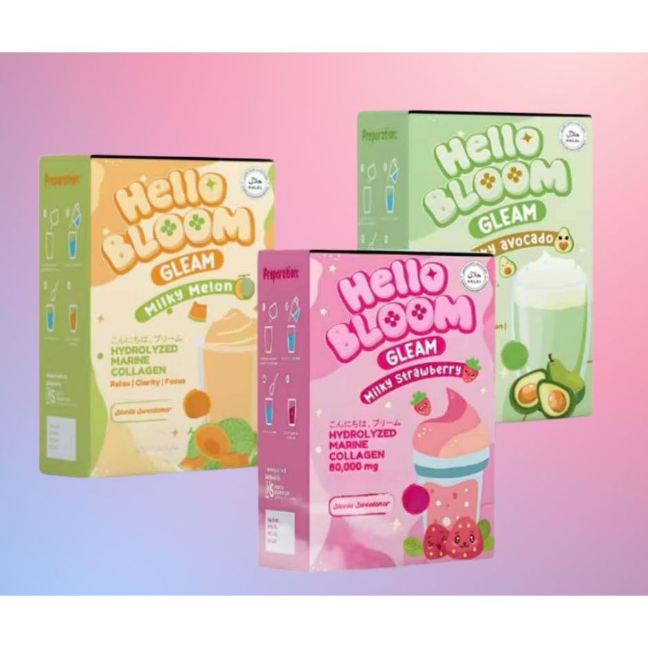 Hello Bloom Gleam Drinks (10 Sachet in 1 Pack 18g) | Shopee Philippines