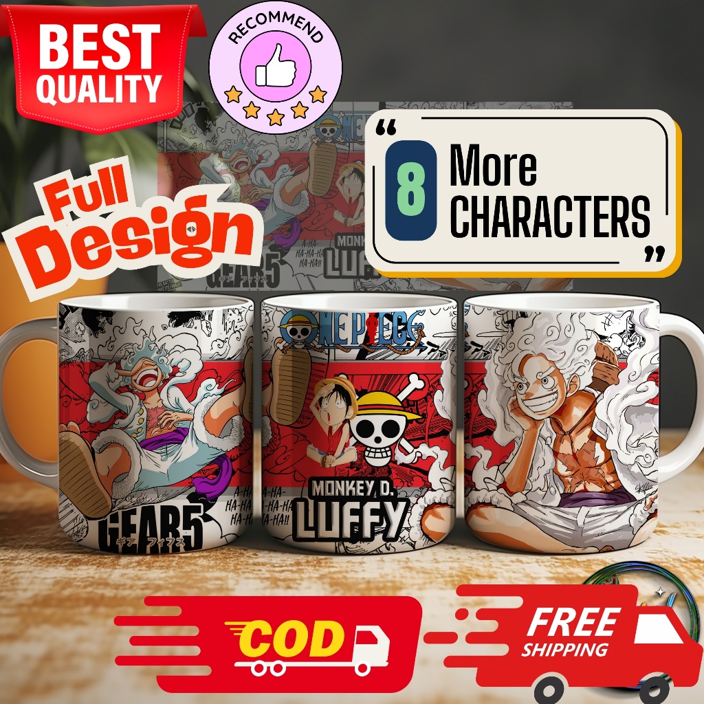 ONE PIECE ANIME MUG - Anime Mugs Cup Coffee Collection Mug Luffy Ace ...