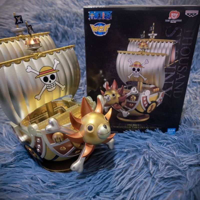 Authentic Mega WCF Thousand Sunny Gold Version One Piece Action Figure | Shopee Philippines