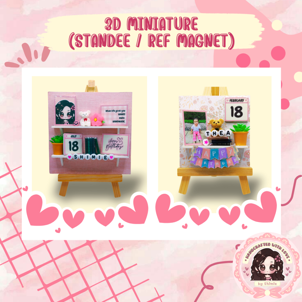PERSONALIZED 3D MINIATURE (STANDEE / REF MAGNET) | Shopee Philippines