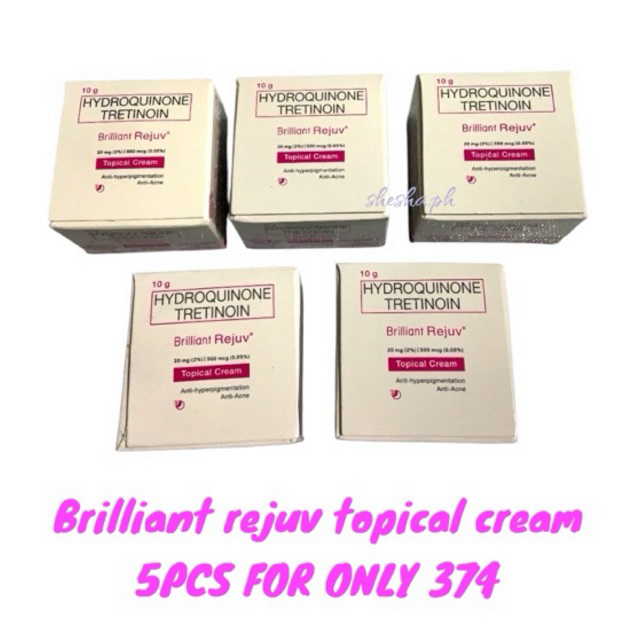 5PCS Brilliant Rejuv Topical Cream 10g | Shopee Philippines
