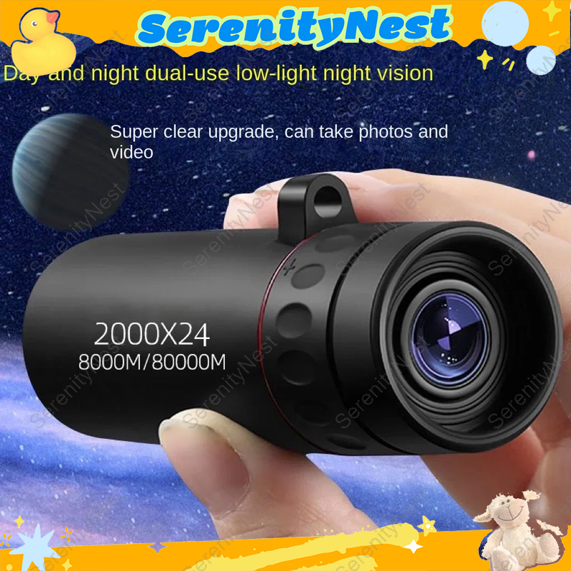 SerenityNest High Power Night Vision Outdoor Telescope 30×25HD Waterproof Long Range Camera ...