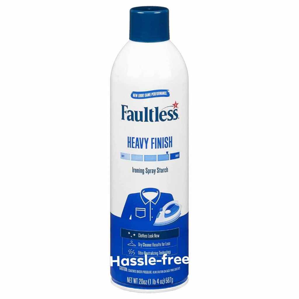 FAULTLESS HEAVY FINISH IRONING SPRAY STARCH 20oz (567G) MADE IN USA ...