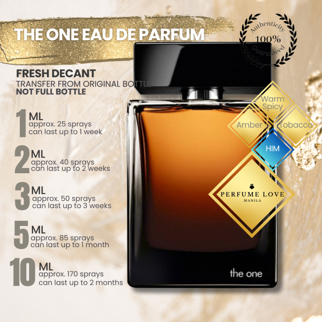 PERFUME DECANT DnG The One For Men Eau de Parfum | Shopee Philippines