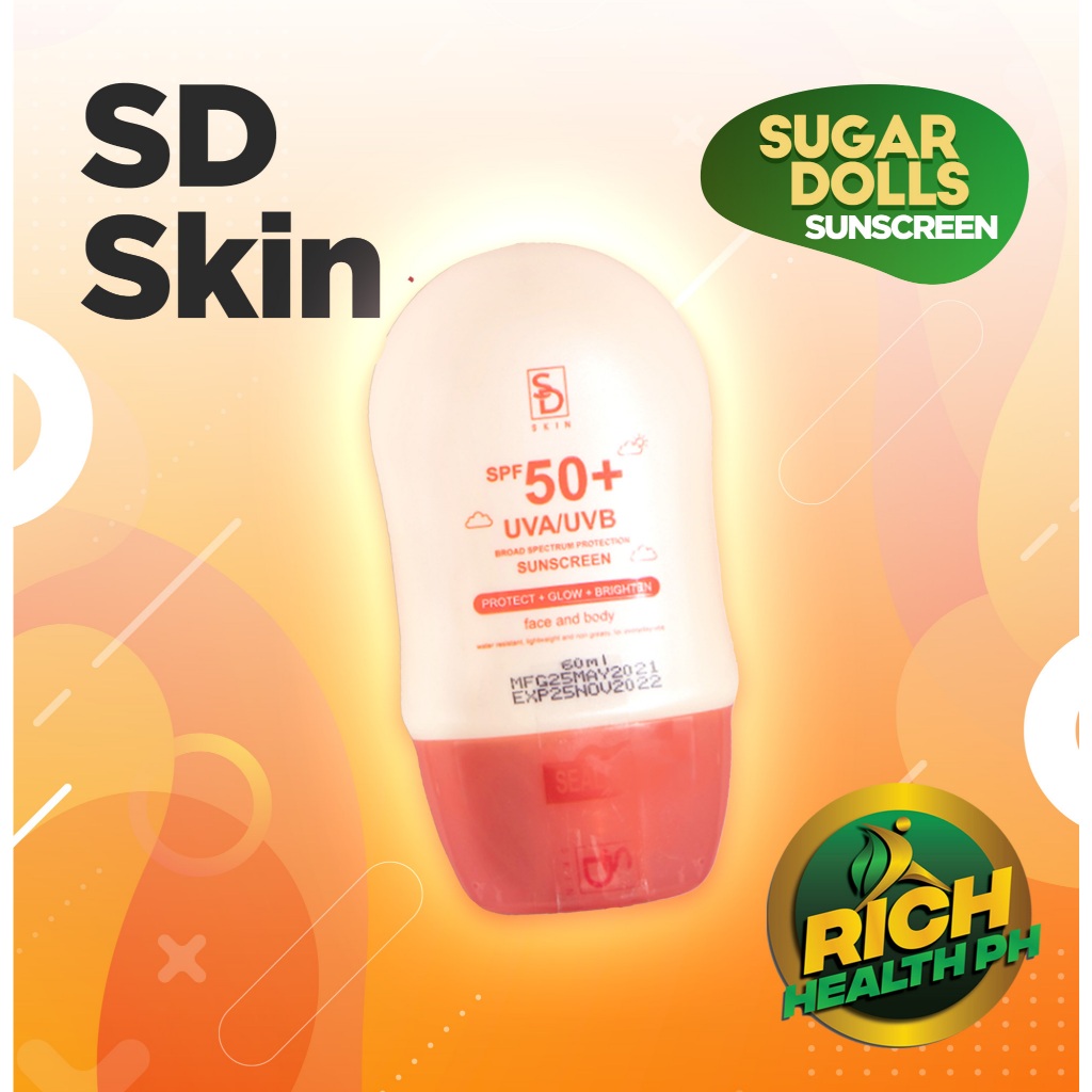 Sugar dolls 3-in-1 Face&Body Sunscreen SPF50 Lightweight 60mL | Shopee ...