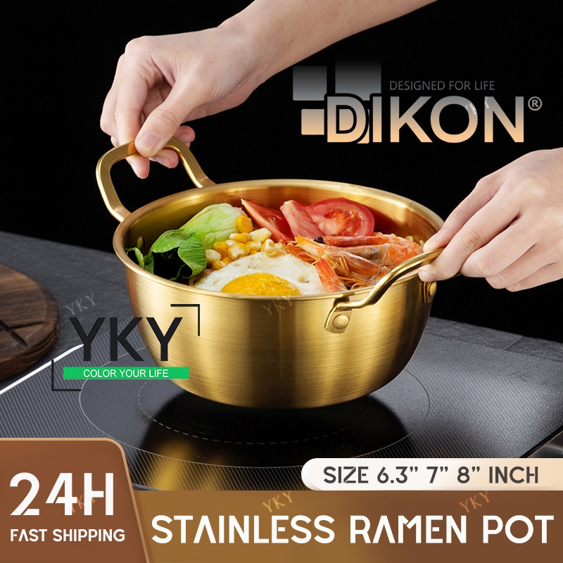 Korean Style Ramen Pot Cooking Pots Seafood Pot Stainless Steel Noodles ...