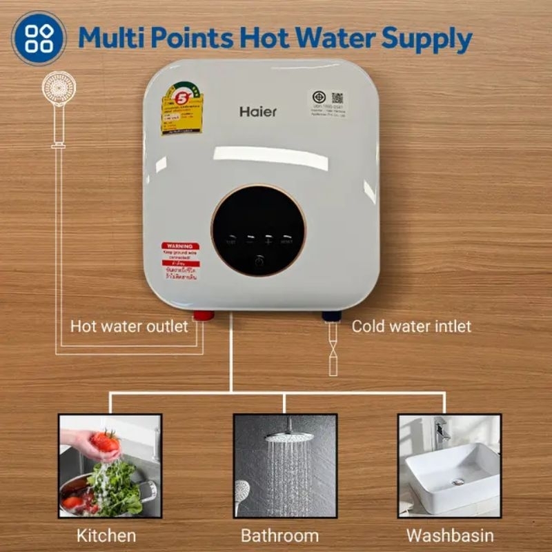 Haier Multipoint Water Heater 6KW EI60CI Shower Heater Multipoint ...