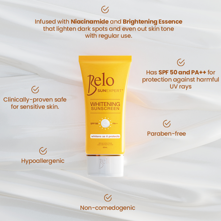 Belo SunExpert Whitening Sunscreen Spf 50 Pa+++ 50ml | Shopee Philippines