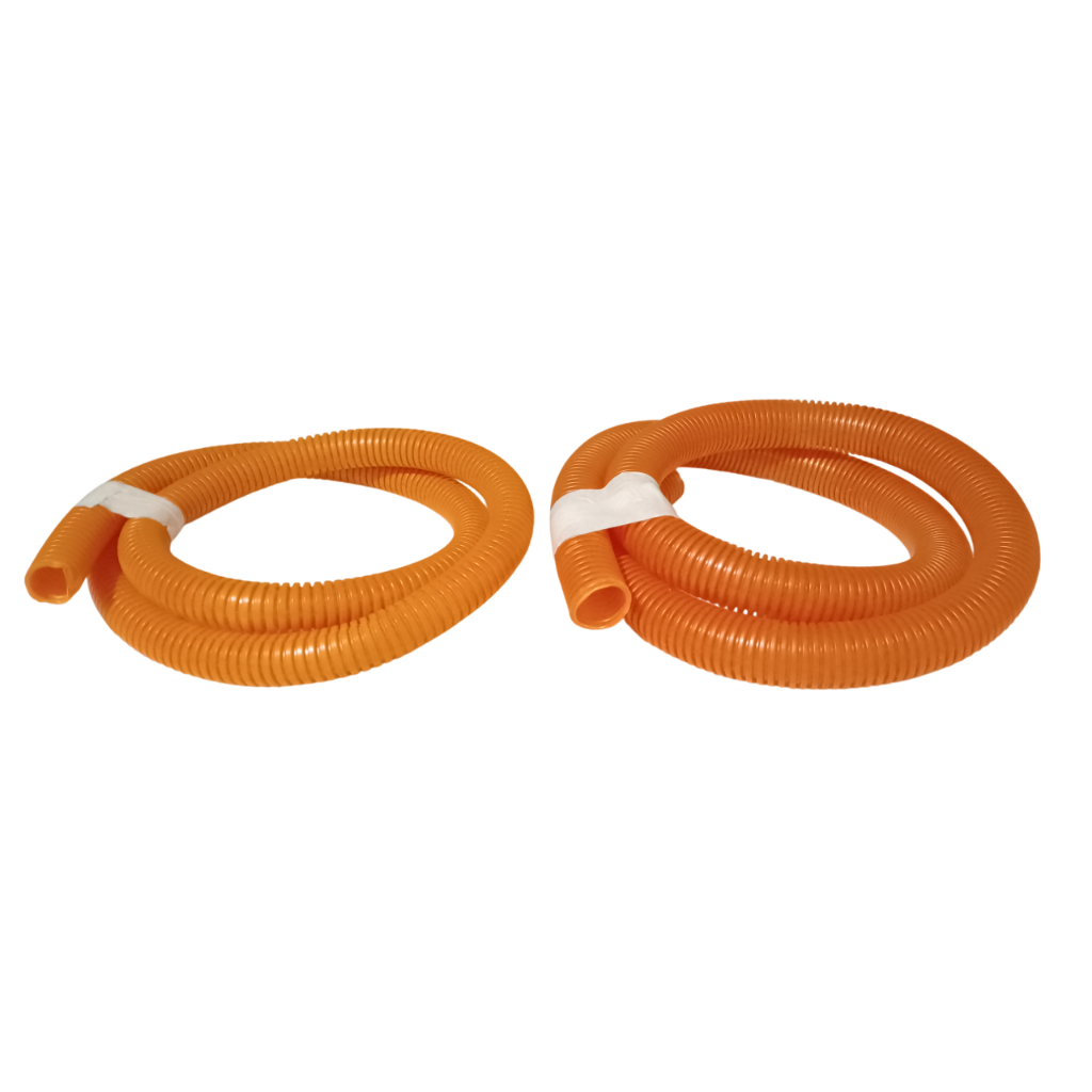ONE PC FLEXIBLE HOSE ORANGE, PVC CORRUGATED CONDUIT PIPE, 1-meter per ...