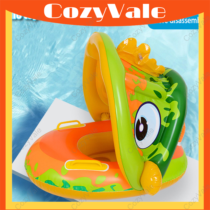 CozyVale Salbabida Inflatable Baby Floater with Canopy Swimming Pool ...