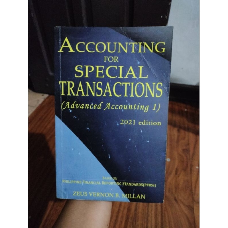 ACCOUNTING FOR SPECIAL TRANSACTIONS (Advanced Accounting 1 / 2021 ...