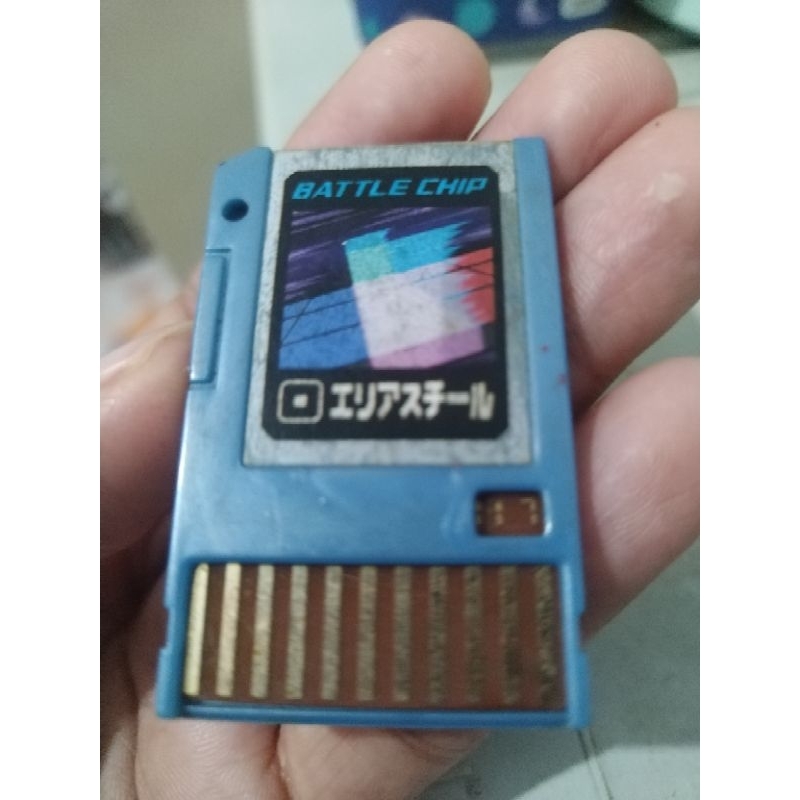 Vintage 2003 Japan Rockman Megaman Battle Chip # 117 Area Steal Takara ...