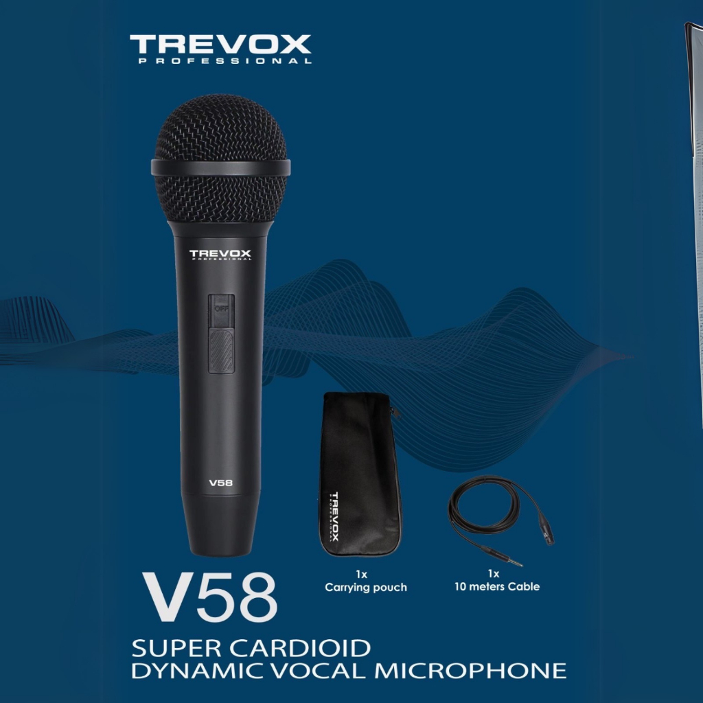 Trevox V58 Super Cardioid Dynamic Vocal Microphone | Shopee Philippines