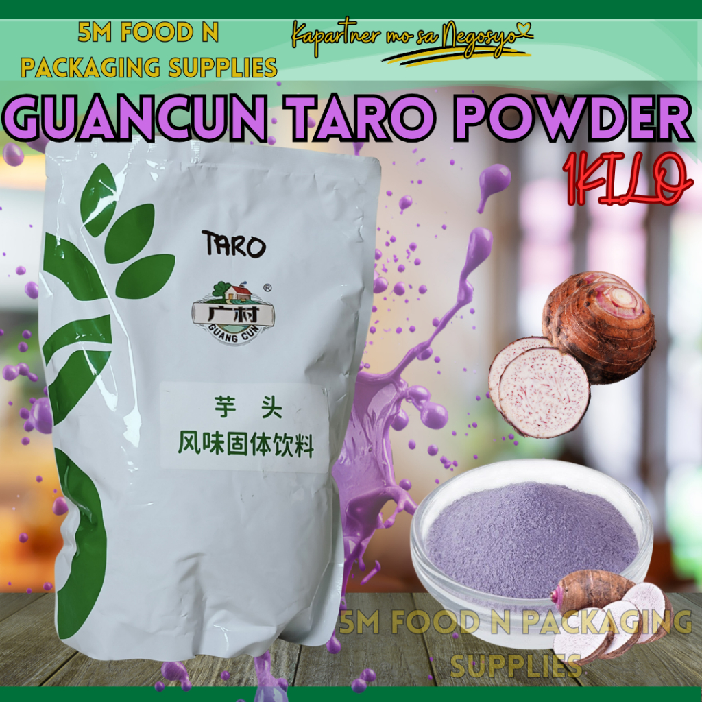 Guancun Premium Taro Powder 1 Kilo for Milkshake, Milktea, and ...