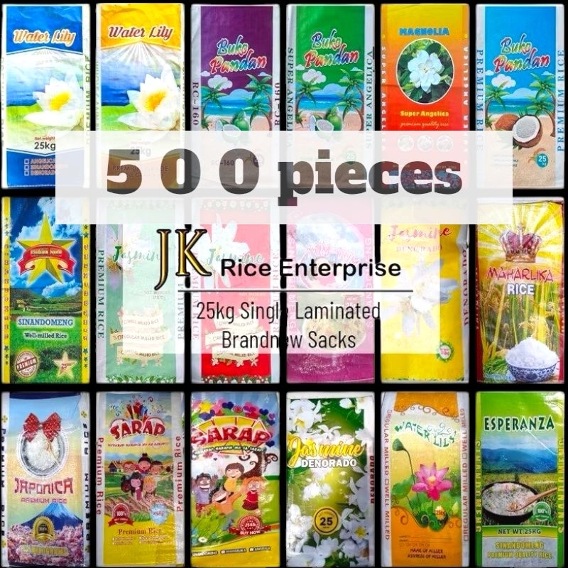 (25kg) 500pcs SINGLE LAMINATED BRAND NEW SACKS (BULK) | Shopee Philippines