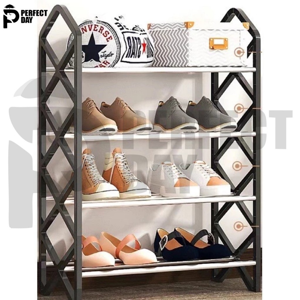Perfect 4Layer foldable Shoes Colored Stackable Stainless steel Shoes ...