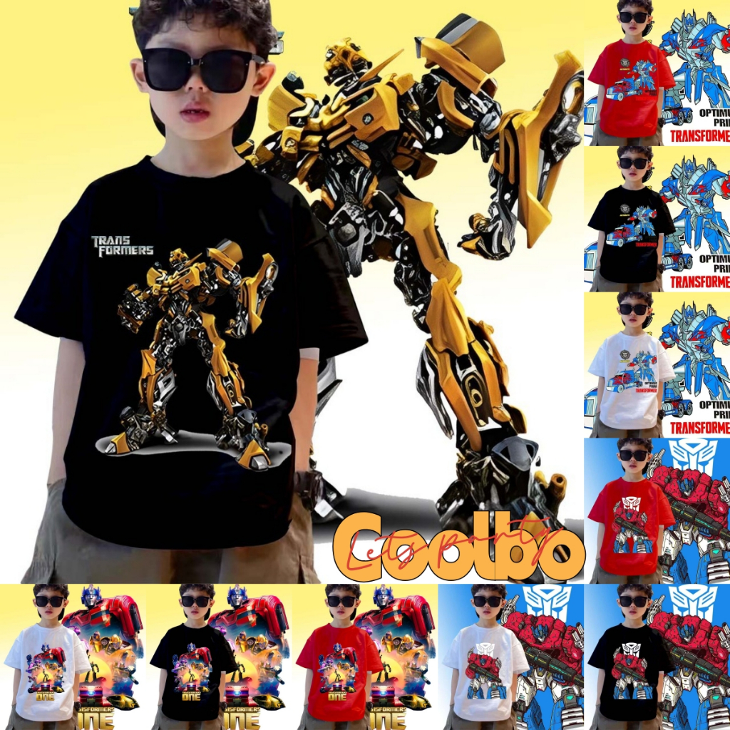 ‍READY STOCK ）Coolbo Transformers Kids T-shirt one (Copyright ...