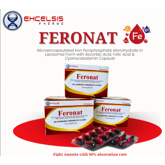 Feronat 100 Capsules Feronat Liposomal Iron Supplement | Shopee Philippines