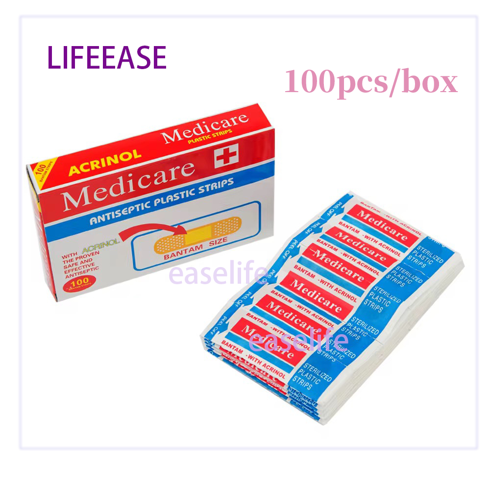 1Box Medical Plaster Strips Adhesive Antiseptic Bandage Band Aid First ...