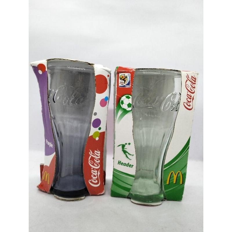 McDo Coca-Cola Contour glass Can glass collection | Shopee Philippines