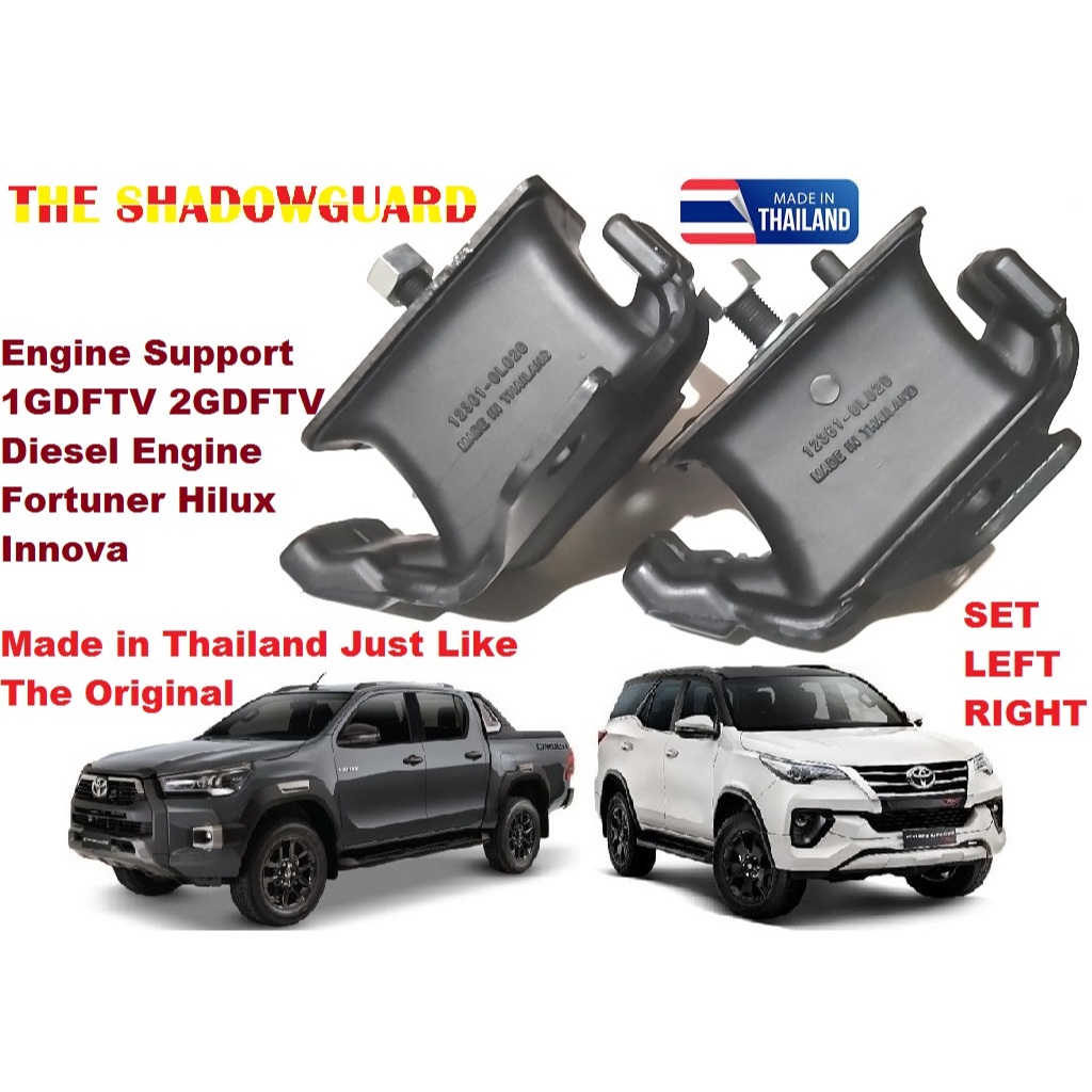 Engine Support Left Right 1GDFTV 2GDFTV Diesel Engine Fortuner Hilux ...