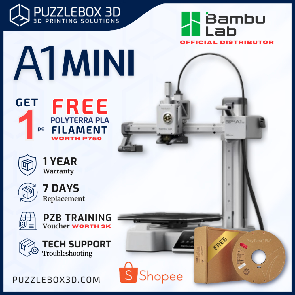 Bambu Lab A1 Mini and A1 Mini Combo series allows 4-Color AMS lite Full ...