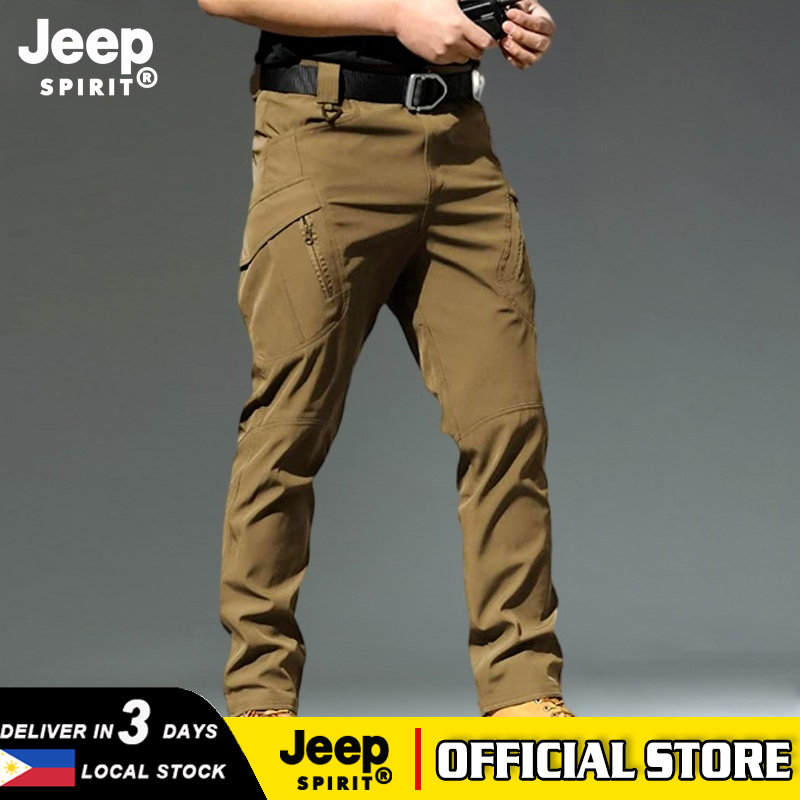 JEEP SPIRIT Tactical Cargo Pants for Men in Khaki IX9 | Shopee Philippines