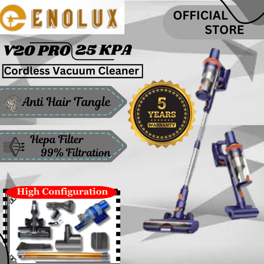 ENOLUX V20 Pro Hypersonic Cordless Vacuum Cleaner Wireless Handheld ...
