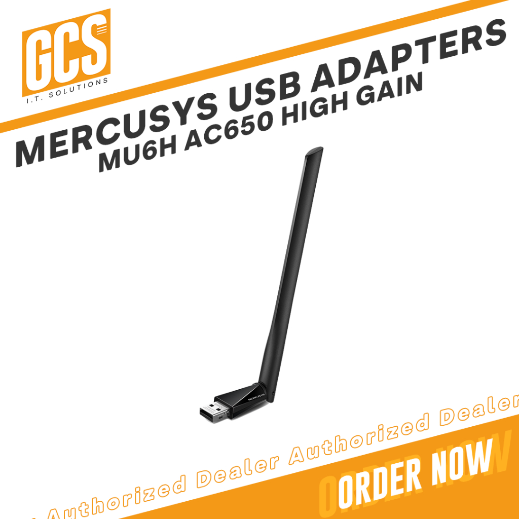 Mercusys MU6H AC650 High Gain Wireless Dual Band USB Wifi Adapter ...