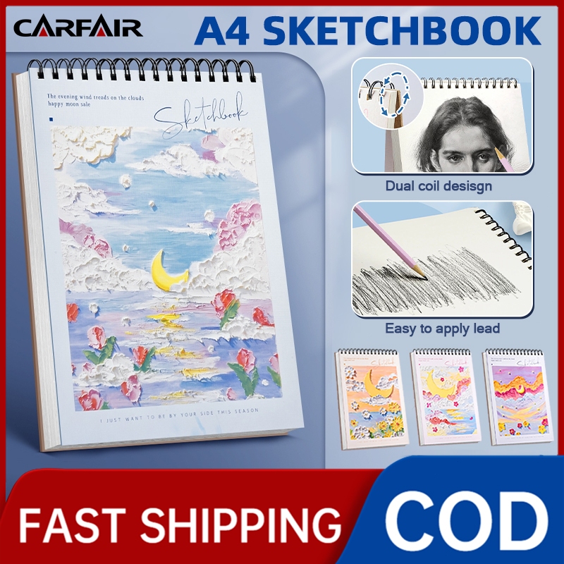 A4 Blank Doodle Drawing Sketch Drawing Book A4 Thickened Paper Coil ...