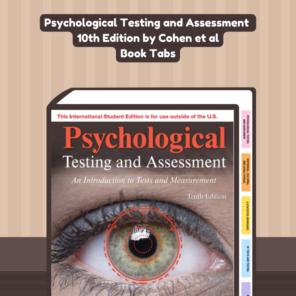 PSYCHOLOGICAL ASSESSMENT BOOKS TABS I LABELS & STICKERS | Shopee ...