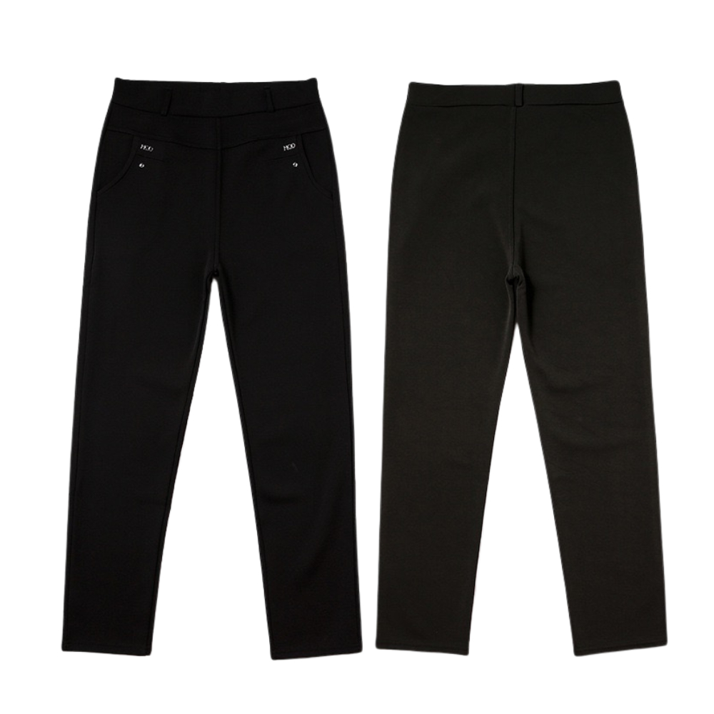 Jegging Slacks Pants High Waist Slim-Fit With Belt Loop 9980 | Shopee Philippines