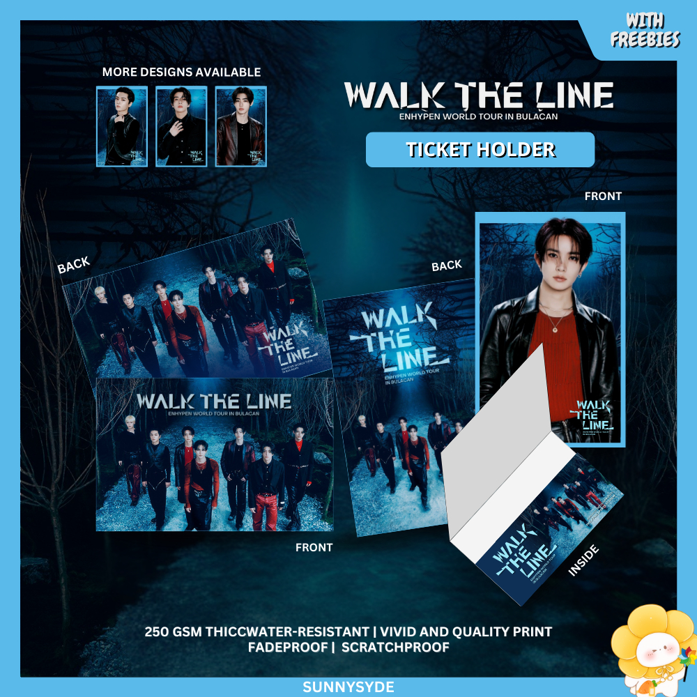 ENHYPEN Walk The Line in Bulacan Ticket Holder Envelope | Shopee ...