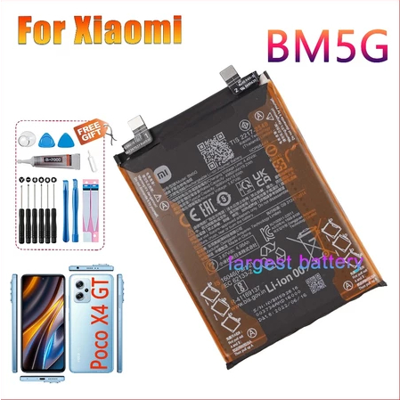 Orginal New 5080mAh BM5G Battery For Xiaomi Poco X4 GT/Redmi Note11T ...