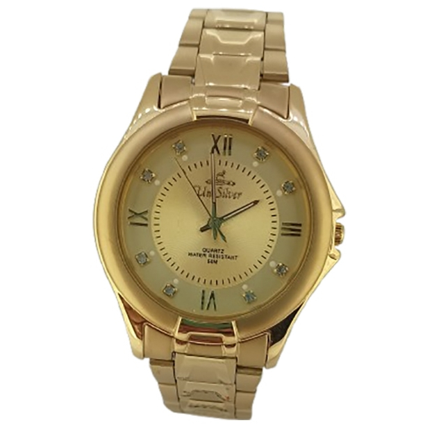 UniSilver TIME Men's All Gold Analog Stainless steel watch KW172-1206 ...