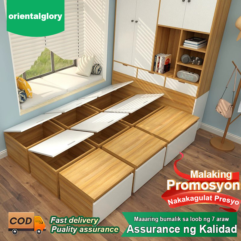 (COD)Tatami bed, combination bed, multifunctional storage box, platform ...