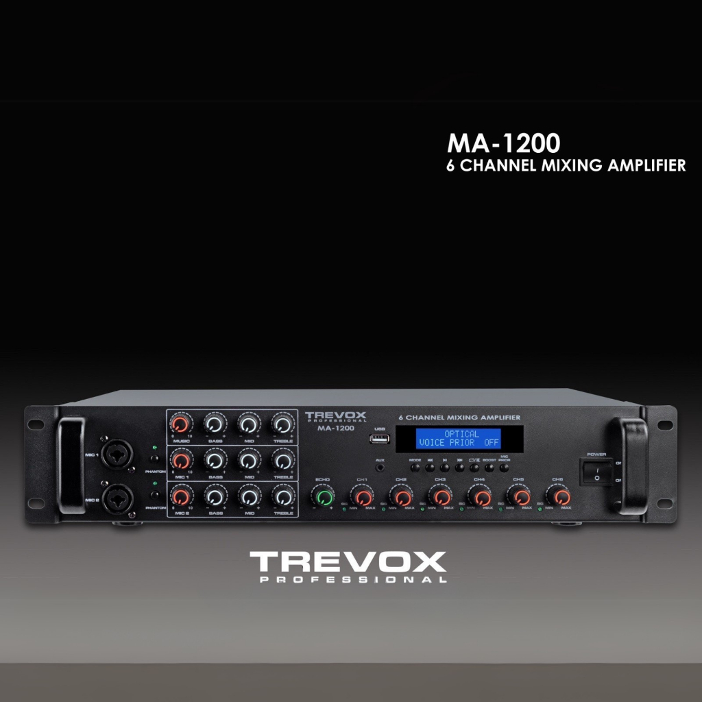 Trevox MA-1200 6CH Mixing Amplifier | Shopee Philippines
