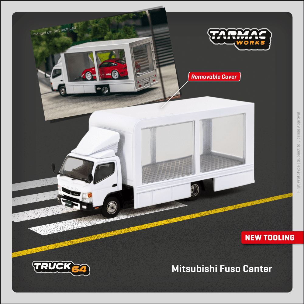 Tarmac 1/64 Scale TRUCK64 Mitsubishi Fuso Canter Mobile Display Truck ...