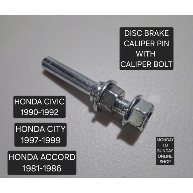 1 Piece Disc Brake Caliper Pin for Honda Civic, Honda Accord and Honda ...