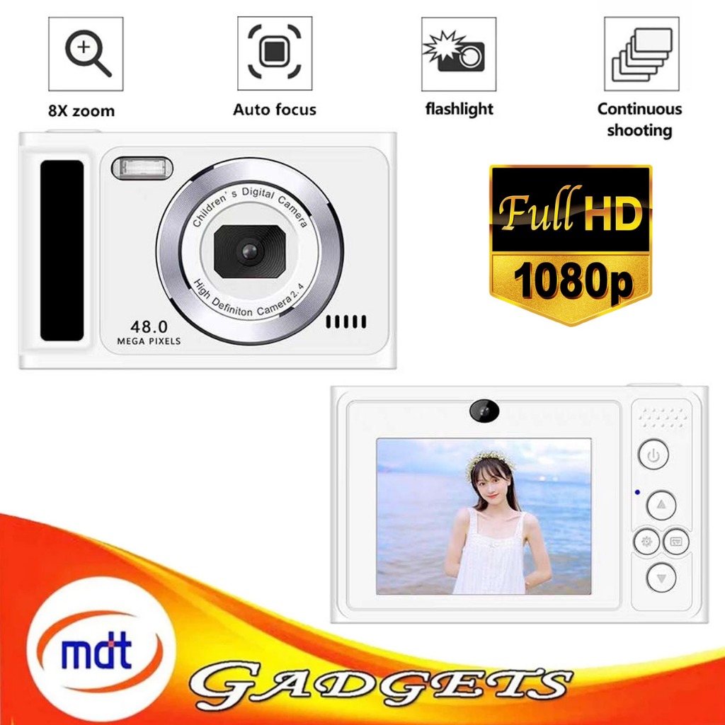 Kids Digital Camera Built-in Flash HD Photography Smart Mini Cameras ...