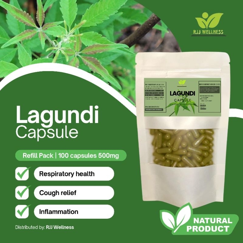Lagundi Capsule~Refill Pack(100Capsules) | Shopee Philippines