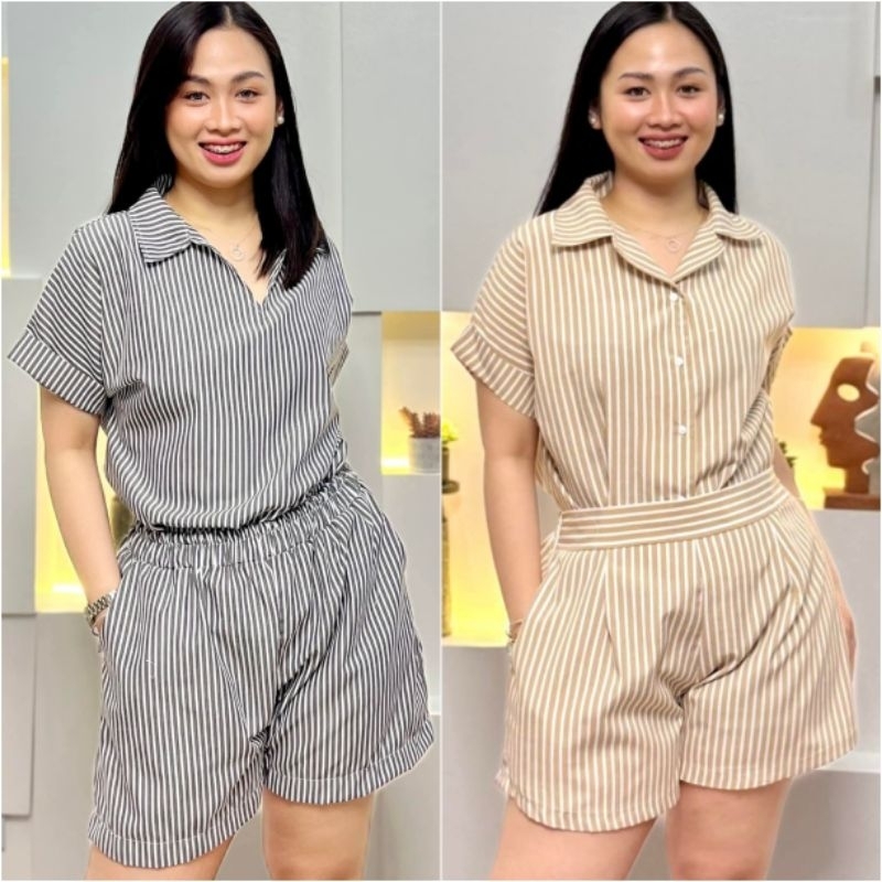 ♥️ NEW CHAMBRAY BASIC COORDS ( LARGE -SEMI 2XL ) | Shopee Philippines