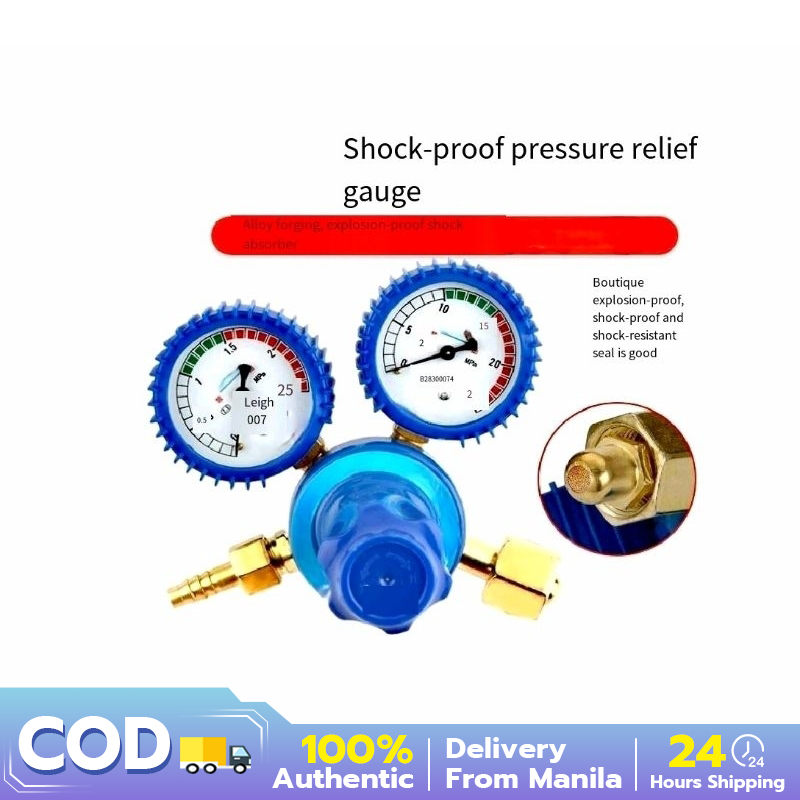 Argon Regulator Copper Pressure Reducing Valve Shock Proof Oxygen ...