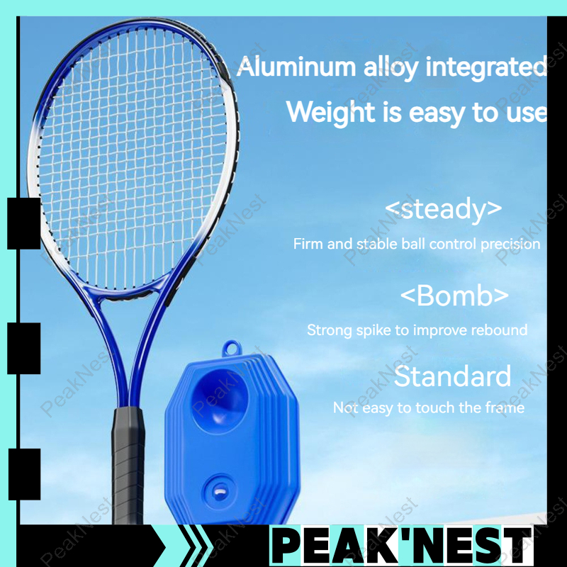 PeakNest Self Playing Tennis Trainer with Racket Elastic Rope Ball and ...
