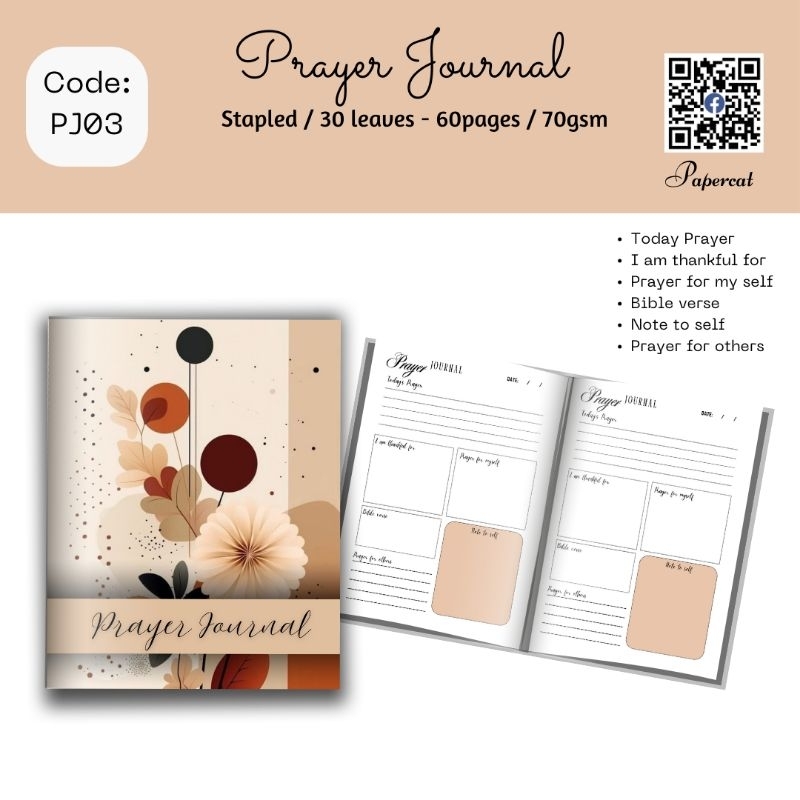 Prayer Journal Booklet 30leaves - 60pages | Shopee Philippines
