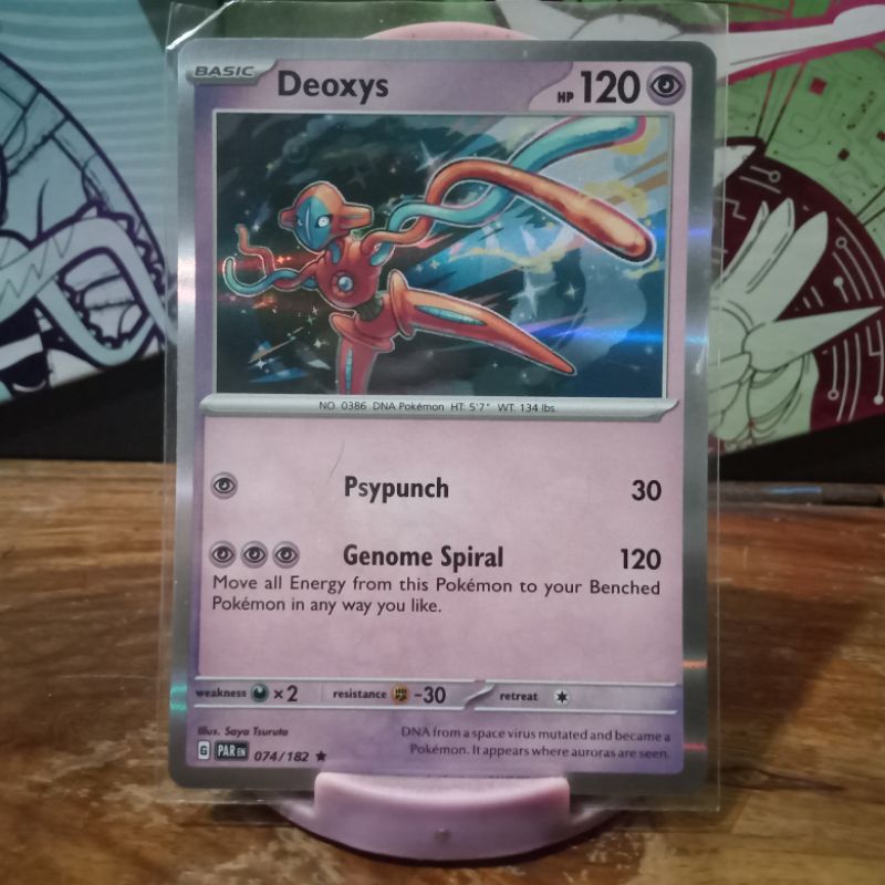 Deoxys - 74/182 - Rare Holo Paradox Rift Pokemon TCG | Shopee Philippines