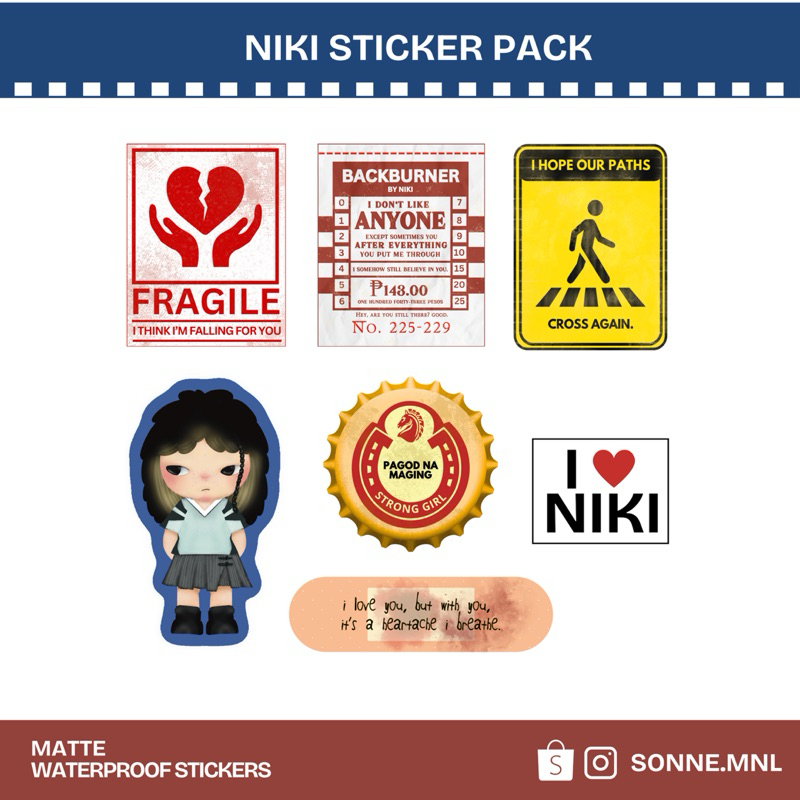 NIKI MATTE WATERPROOF STICKERS [Buzz/Nicole Album] Fan-made Art ...