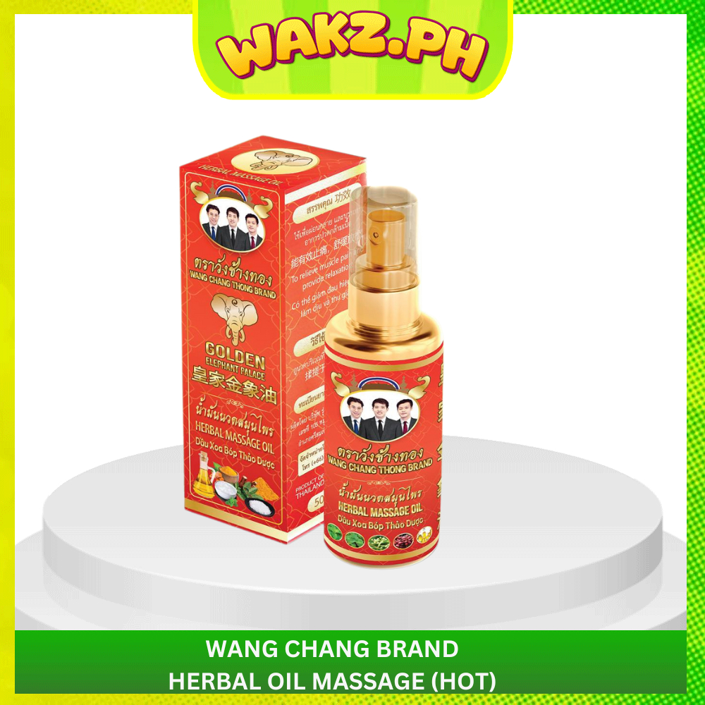 Wakz.ph thai herbal massage oil hot 50ml relieve body aches and pain product of Thailand ...