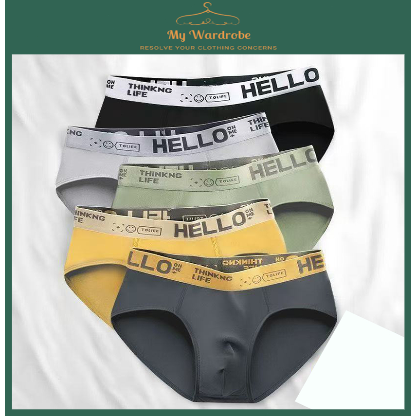 Brief For Men With Classic A-Line Underwear Stetchable Assorted Colors ...